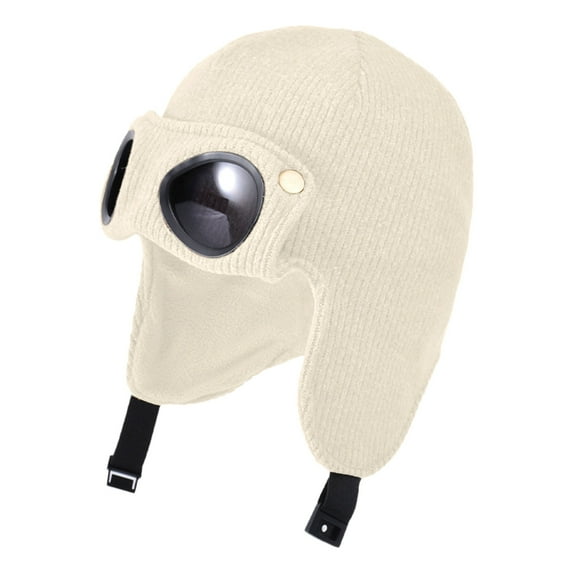 Angala Warm Caps Girl Boy Hooded Winter Scarf Kid Hat With Sunglasses ...