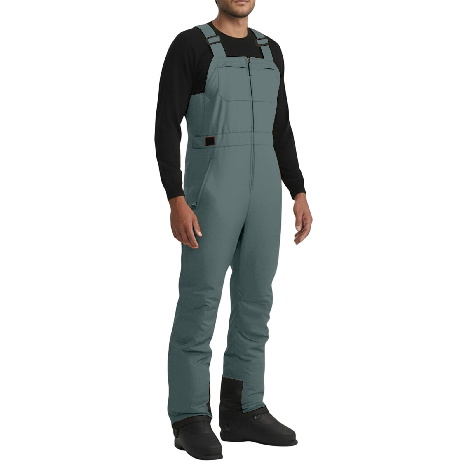 Angala Windproof Insulated Ski Bib Overalls For Winter Outdoor Sports ...