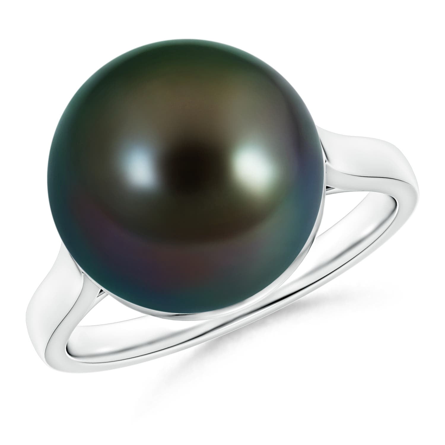 ANGARA Classic Tahitian Cultured Pearl Ring in 925 Sterling Silver for ...