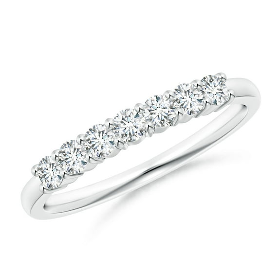 ANGARA Lab Grown Half Eternity 7 Stone Diamond Wedding Ring in 14K ...