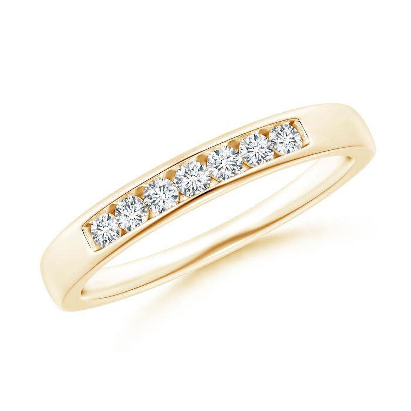 Angara Lab Grown Seven Stone Channel-Set Diamond Wedding Ring for Women ...