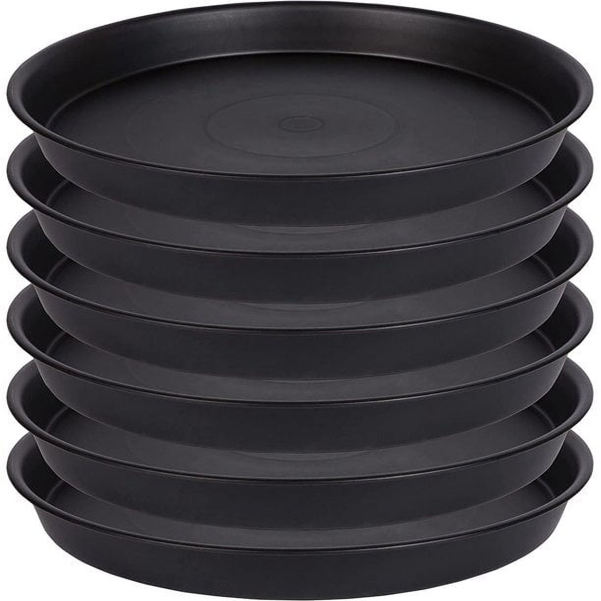 Angde 6 Pack of 4 inch Plant Saucer, Heavy Duty Plastic Plant Drip ...