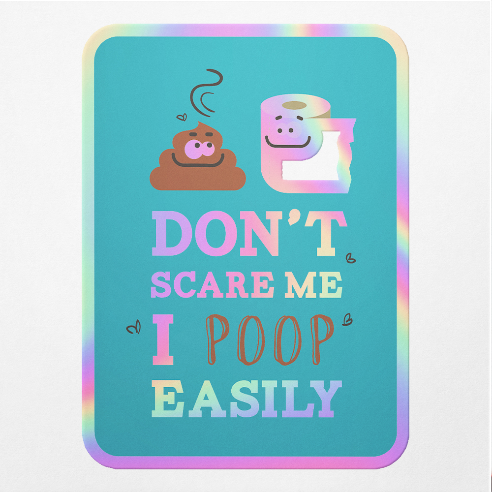 Angdest Club Holographic Decal Stickers Of Poop Premium Waterproof For ...