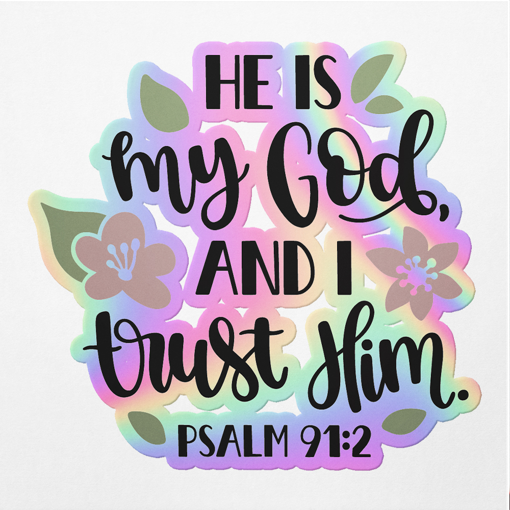 Angdest Club Holographic Decal Stickers Of Psalm 91-2 Premium ...