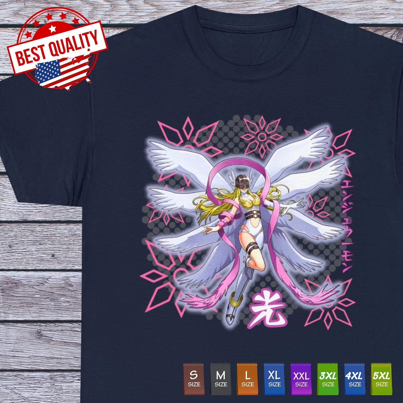 Ange womon T Shirt Tee 90s Anime Clothing Cosplay Manga Japanese Waifu ...