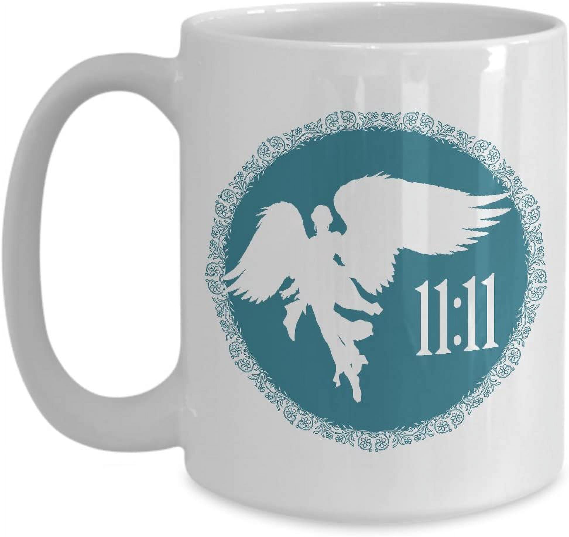 Angel 11:11 Coffee Mug Large Cup Birthday Christmas Anniversary Present ...