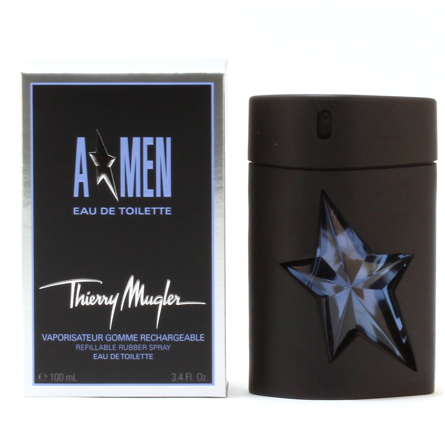 Angel A Men By Thierry Mugler Refillable Rubber EDT Spray - Walmart.com