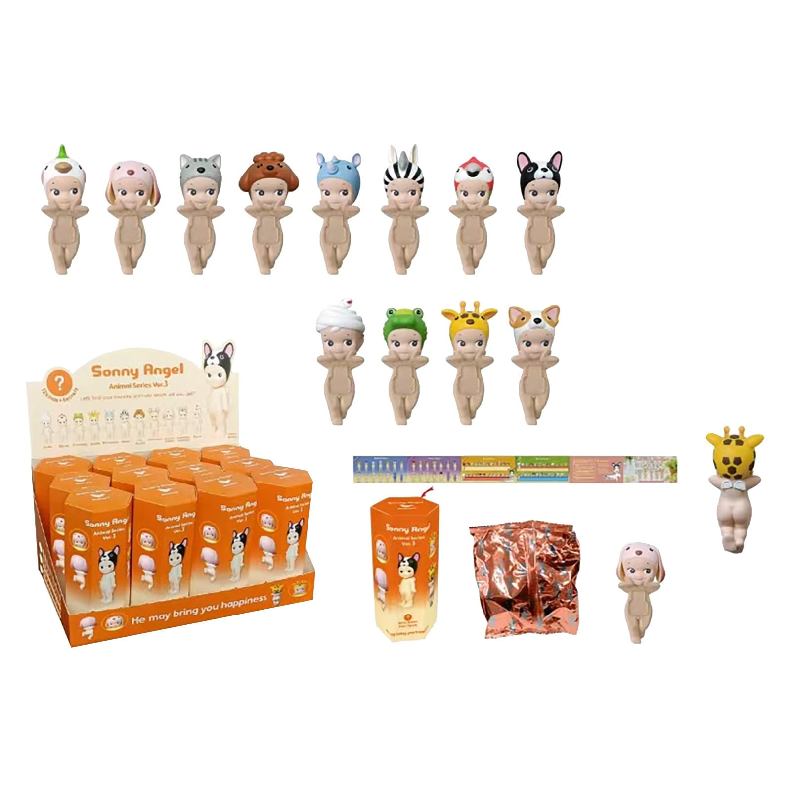 Angel Animal Version 3 Series- Original Mini Figure- 12 pcs Sealed ...
