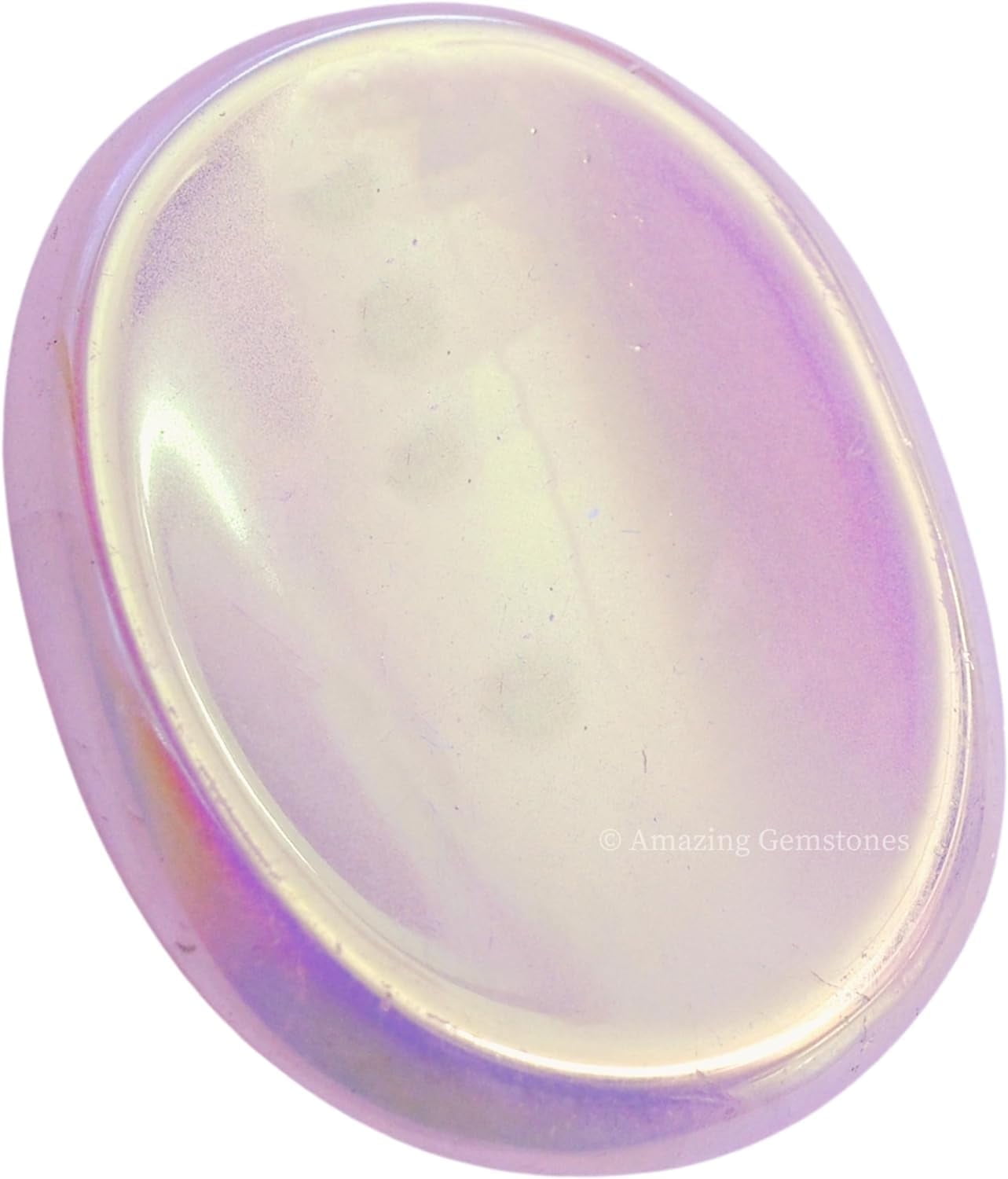 Angel Aura Rose Quartz Crystal Thumb Worry Crystal Pocket Stones ...