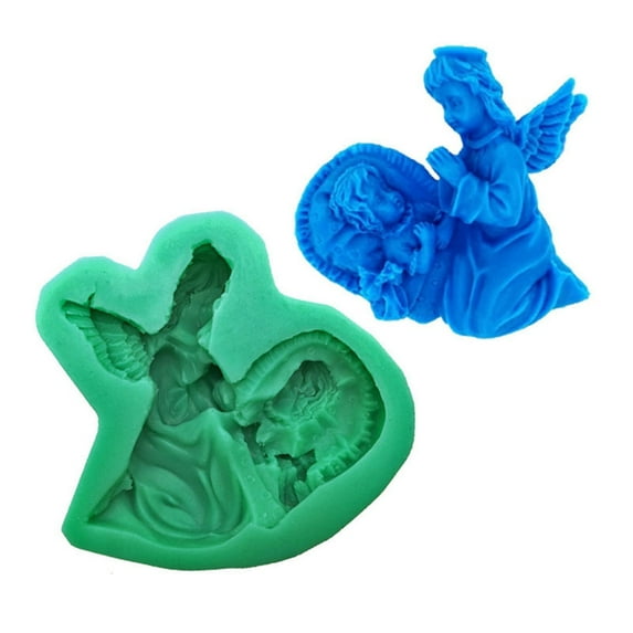 Angel Baby Shape Fondant Mold Silicone Cake Decoration Tools Chocolate ...