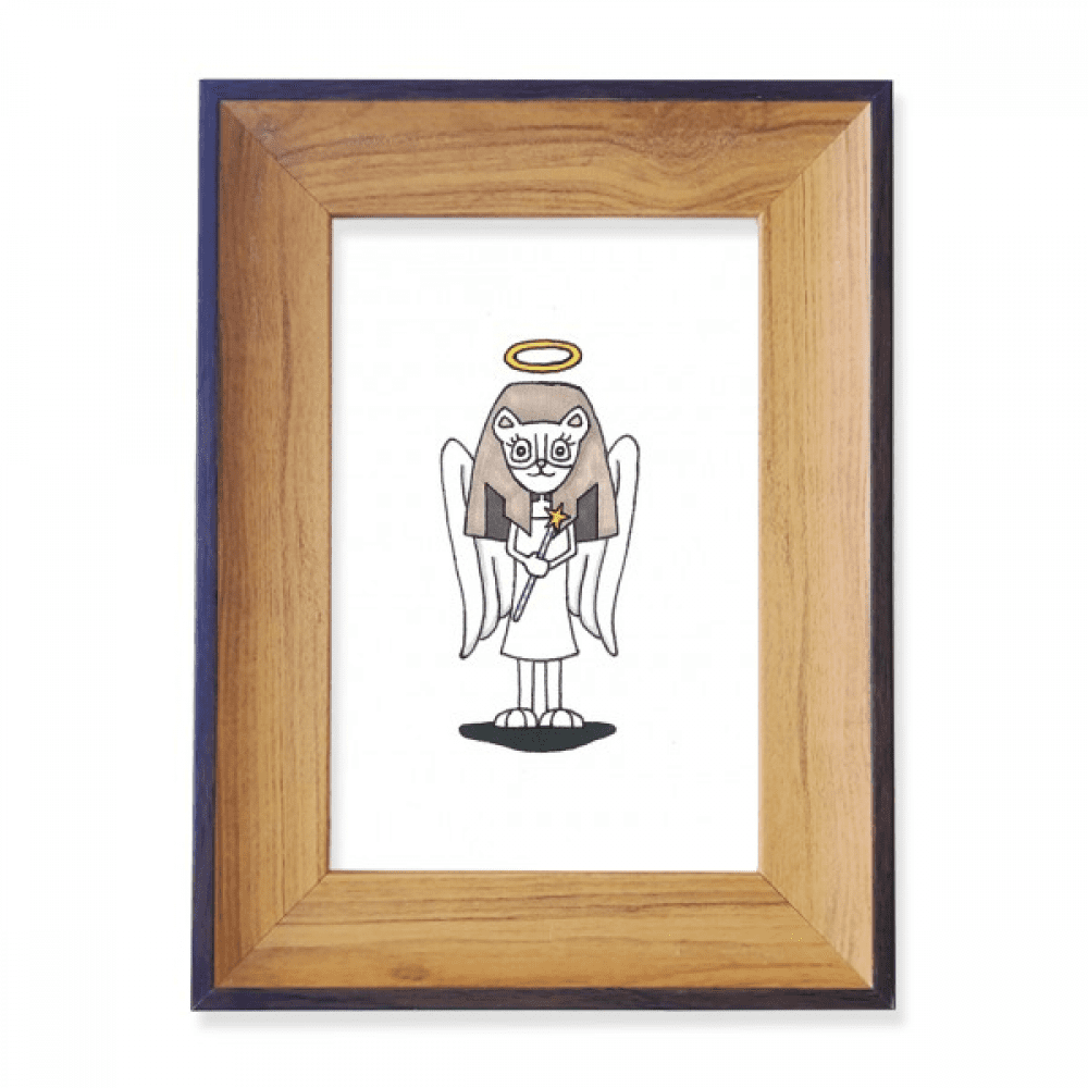 Angel Bastet Wing Halo Star Photo Frame Exhibition Display Art Desktop ...