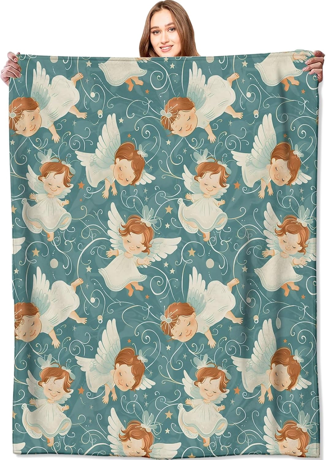Angel Blanket Cute Heavenly Throw Blankets,Birthday Gifts for Kids ...