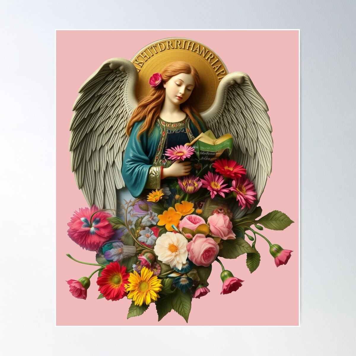 Angel Blessing Poster Wall Art, Modern Wall Decor For Living Room ...