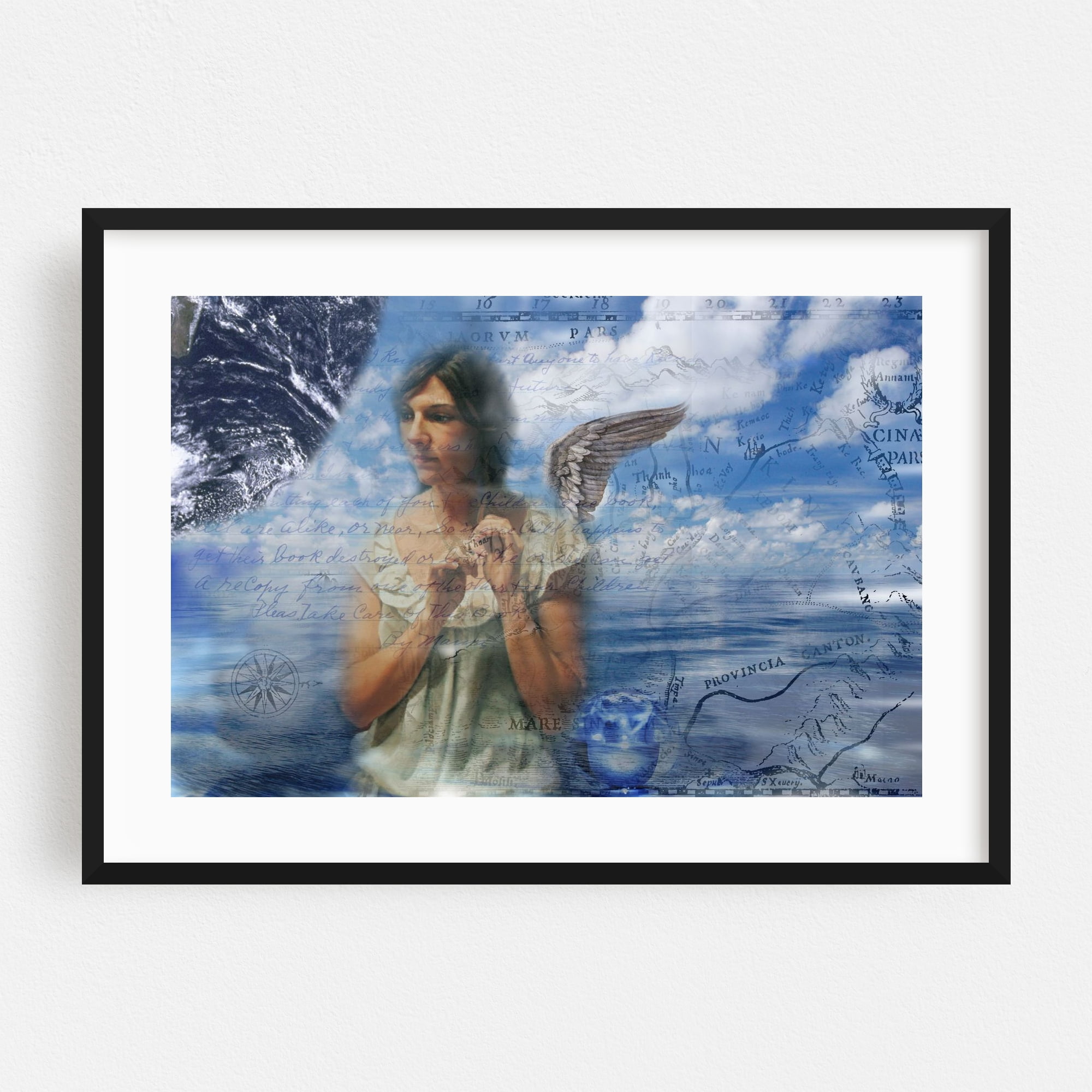 Angel - Brooklyn New York Photography Surrealism Map Fantasy Mystical ...