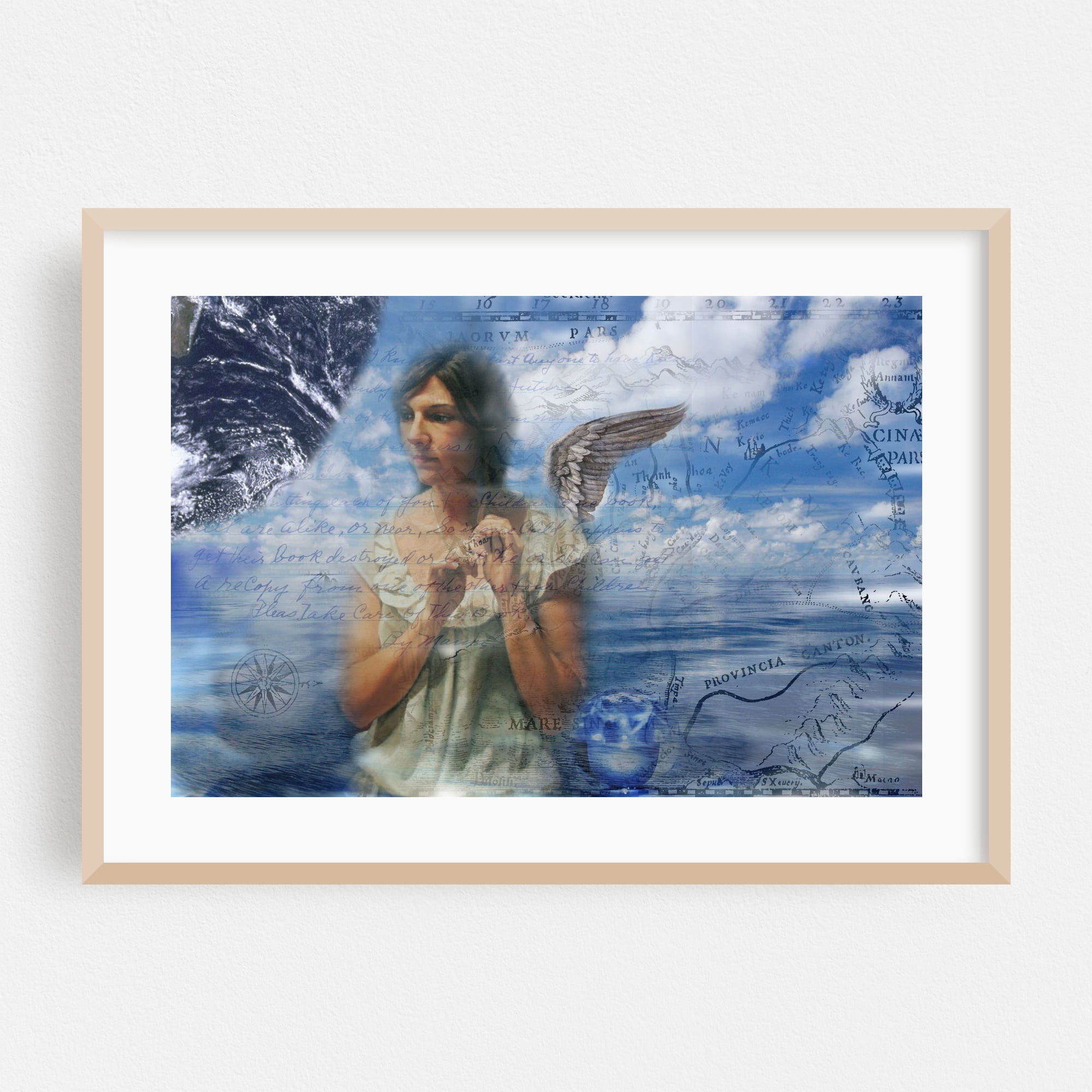 Angel - Brooklyn New York Photography Surrealism Map Fantasy Mystical ...