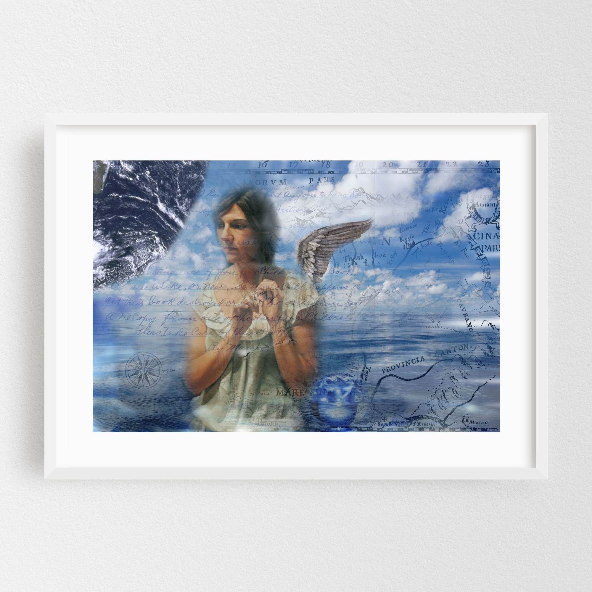 Angel - Brooklyn New York Photography Surrealism Map Fantasy Mystical ...