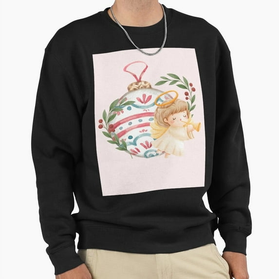 Angel Bulb White Ornament Religious Faith Retro Christmas Holiday ...