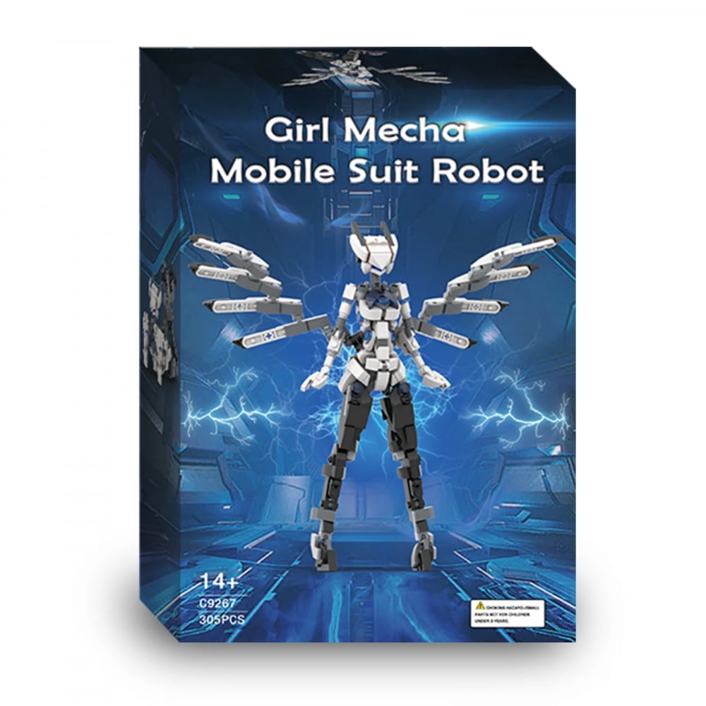 Angel Bunny Girl Mecha Mobile Suit Robot Building Blocks Anime Figure ...