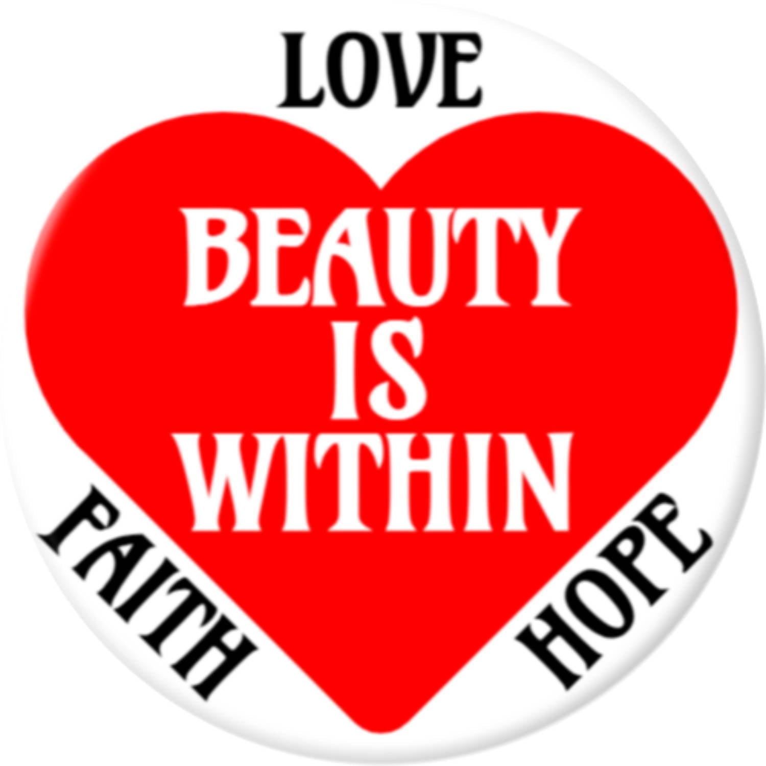 Angel Buttons 2.25 inch mirror-back button Beauty IS Within - Walmart.com