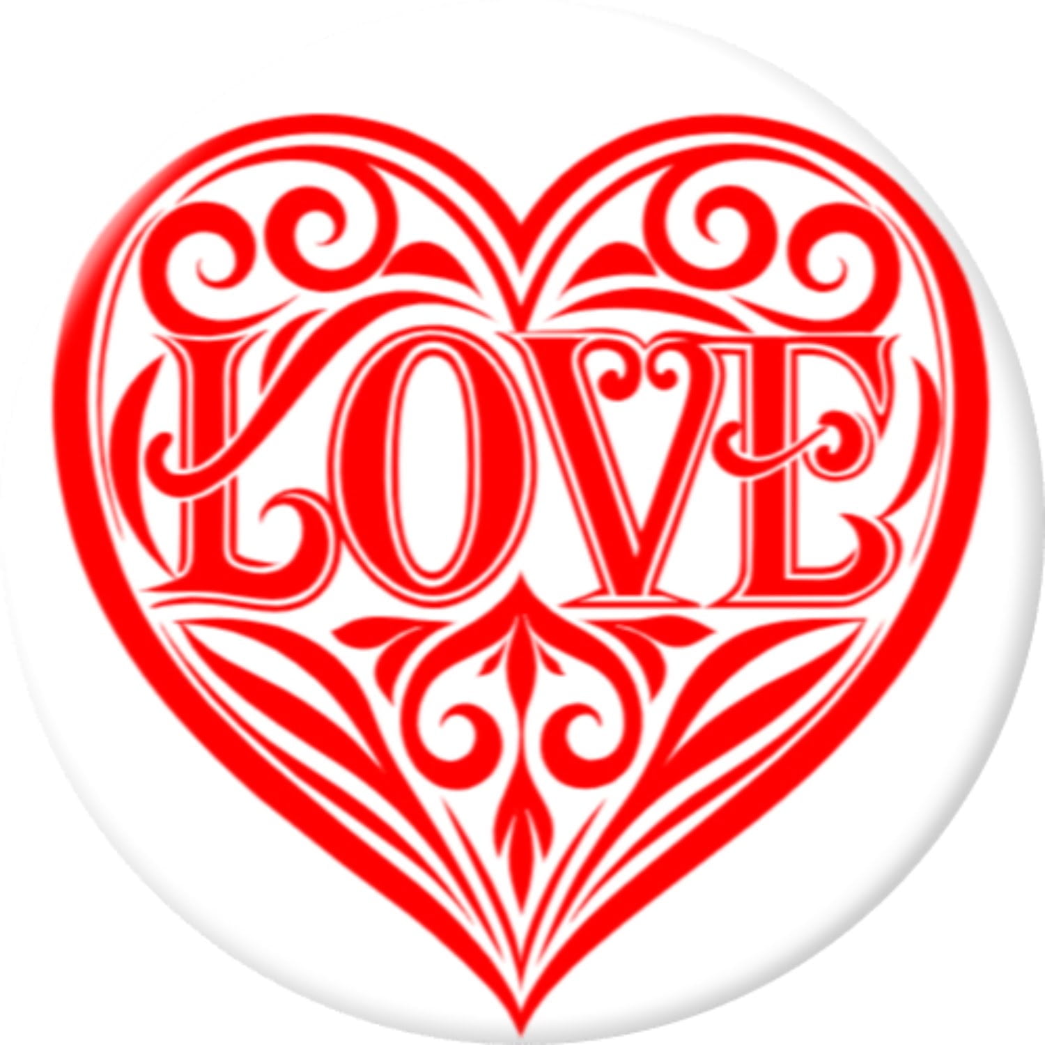 Angel Buttons 3 inch clip-back button Love - Walmart.com
