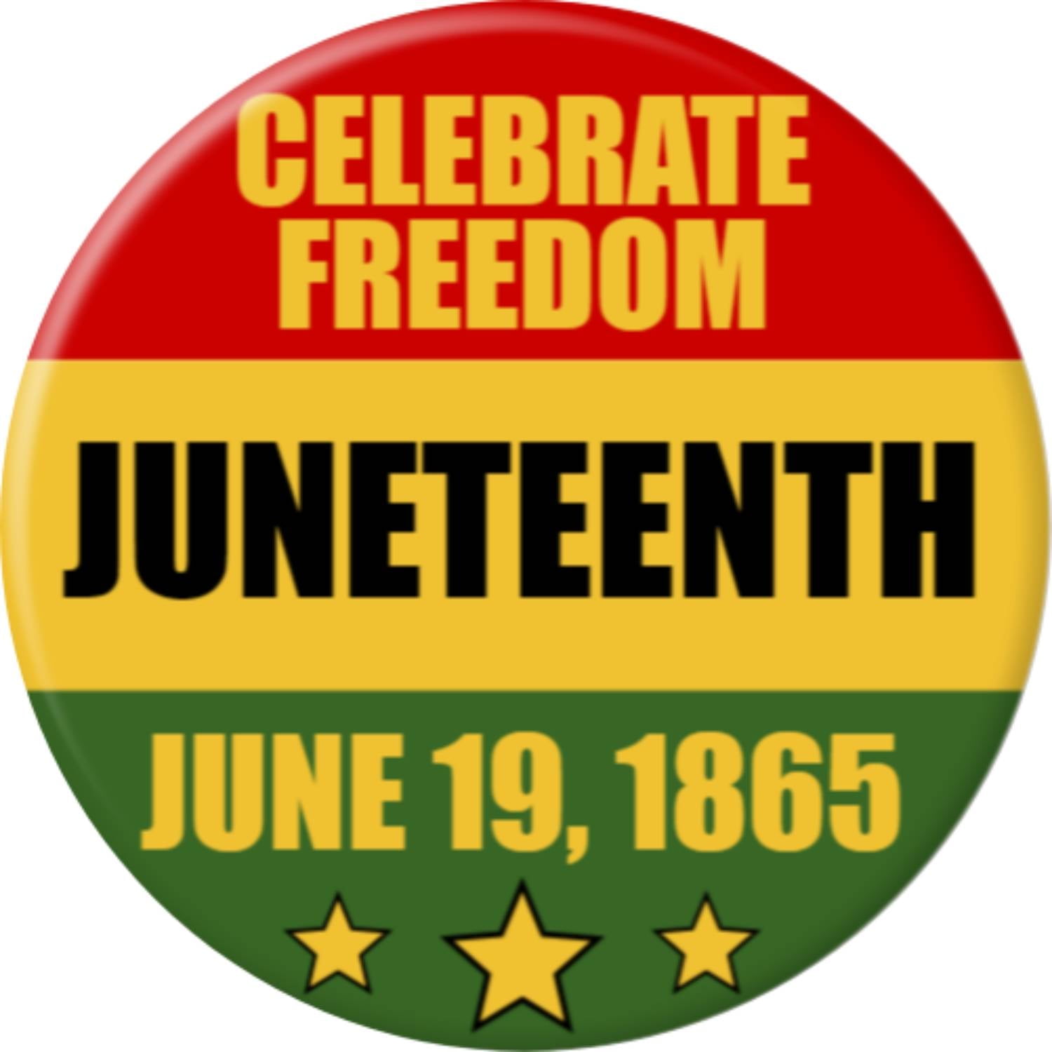 Angel Buttons 3 inch magnet-back button Juneteenth - Walmart.com