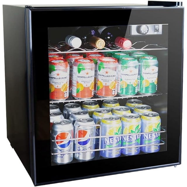 Angel Canada 60 Can Wine and Beverage Refrigerator Cooler - Mini Fridge ...