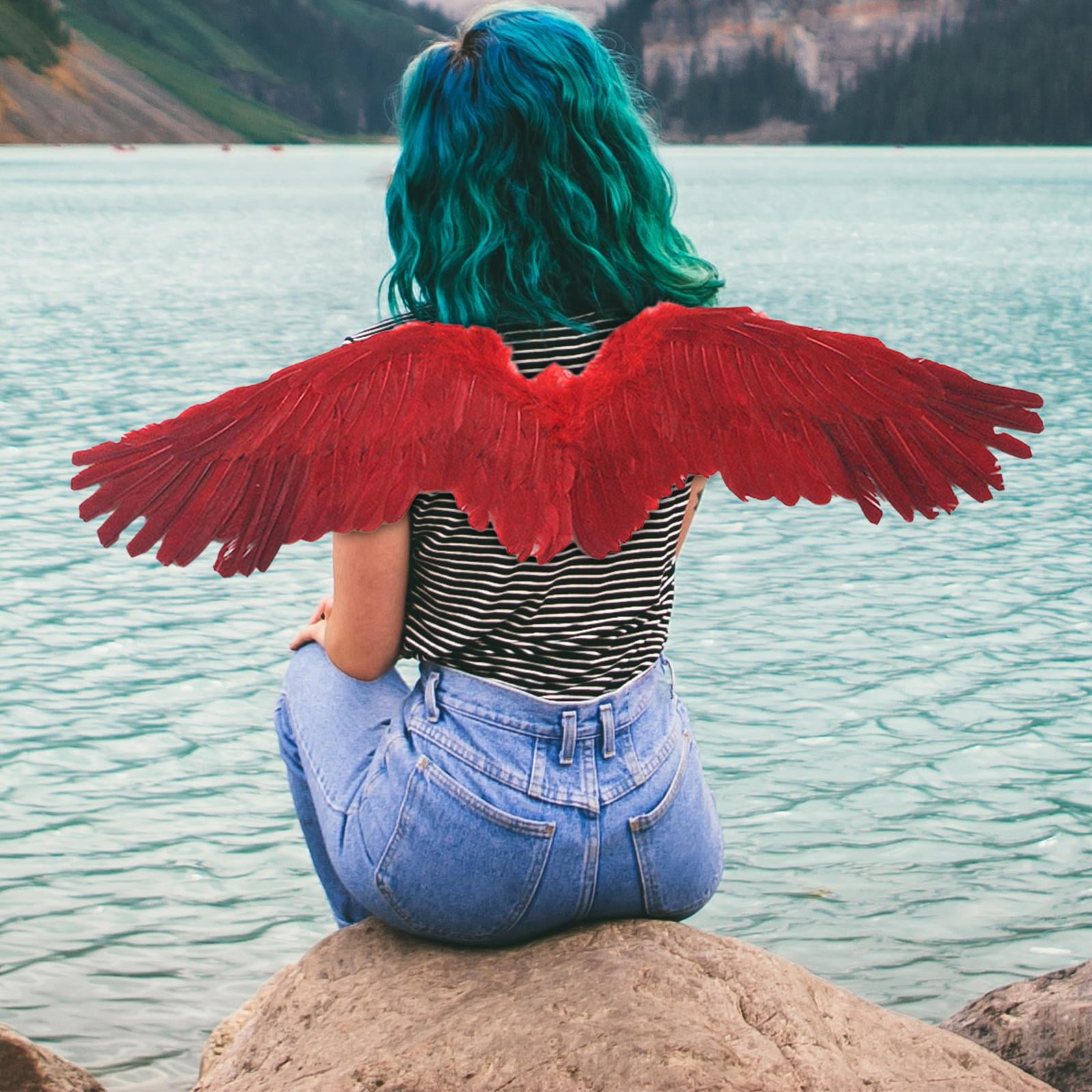 Angel Costume Cosplay Dress up Prop Feather Halloween Decor for Stage ...