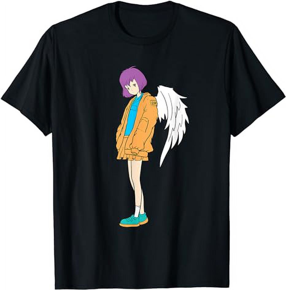 Angel Cute Anime Girl Sweet Guardian Love Wings Gift Idea T-Shirt ...