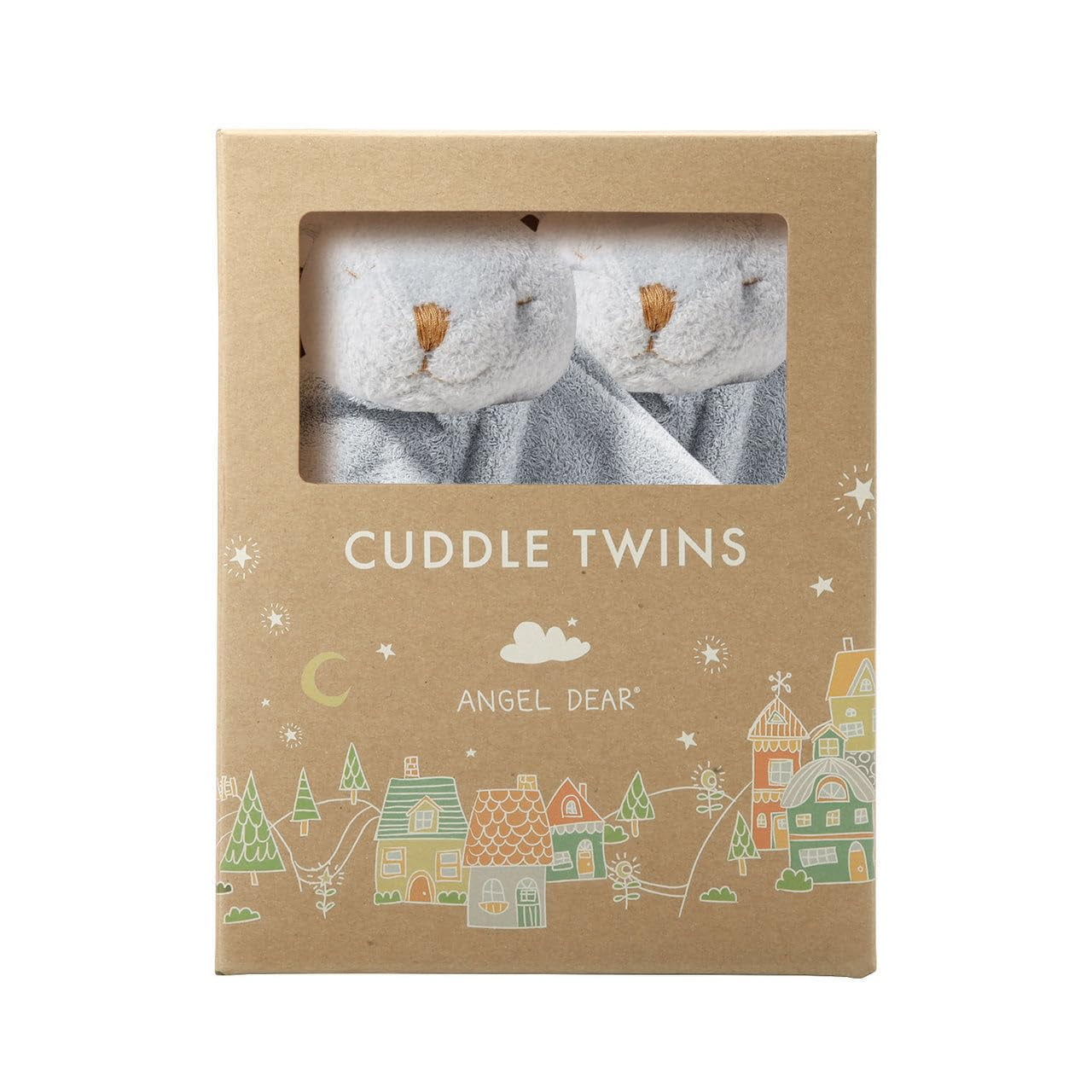 Angel Dear - Grey Bunny, Cuddle Twins Set RDD16 - Walmart.com