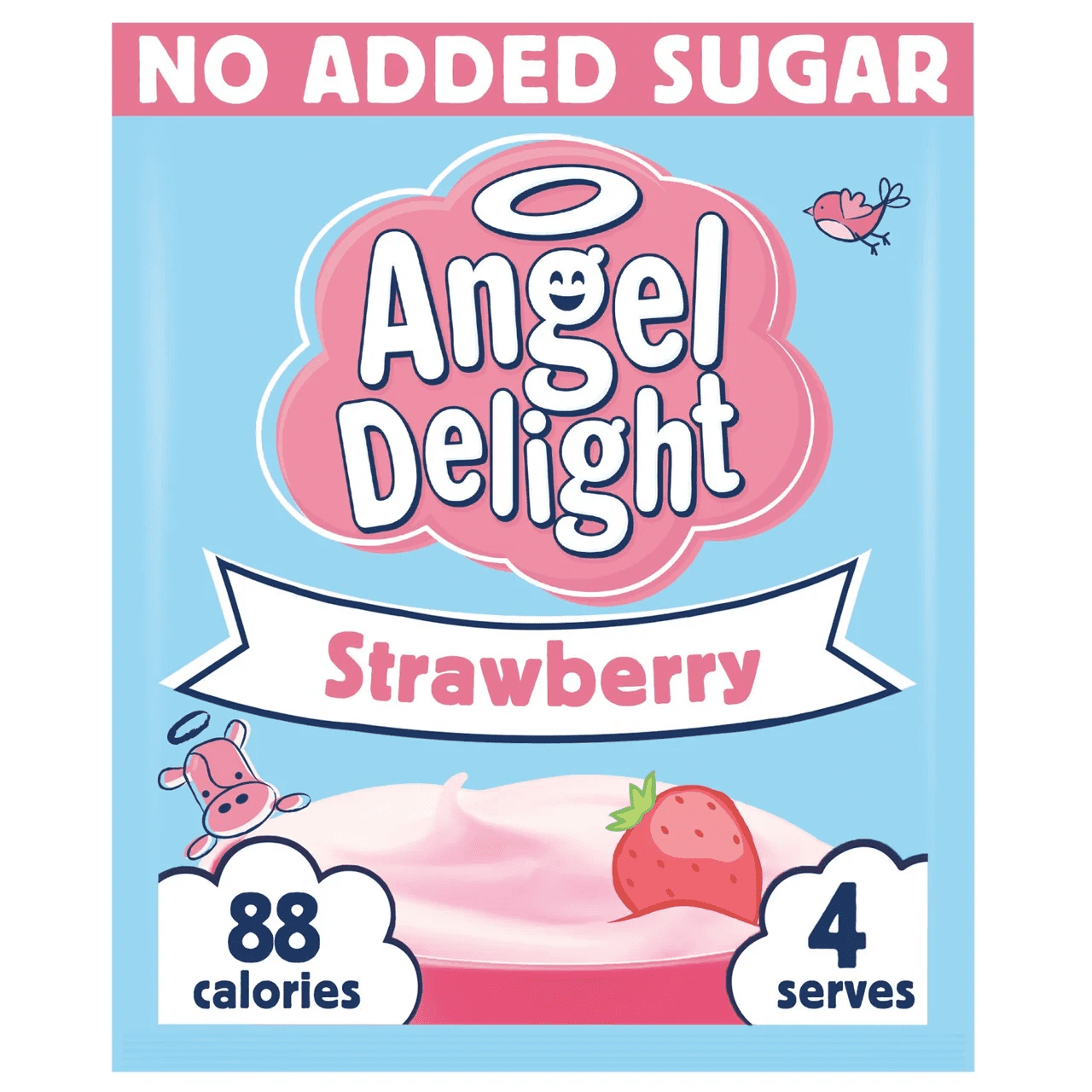 Angel Delight Strawberry No Added Sugar 47g - Walmart.com