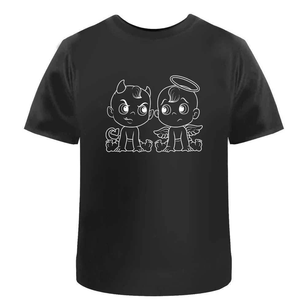 Angel & Devil Babies Unisex T-Shirt - 100% Cotton - Walmart.com