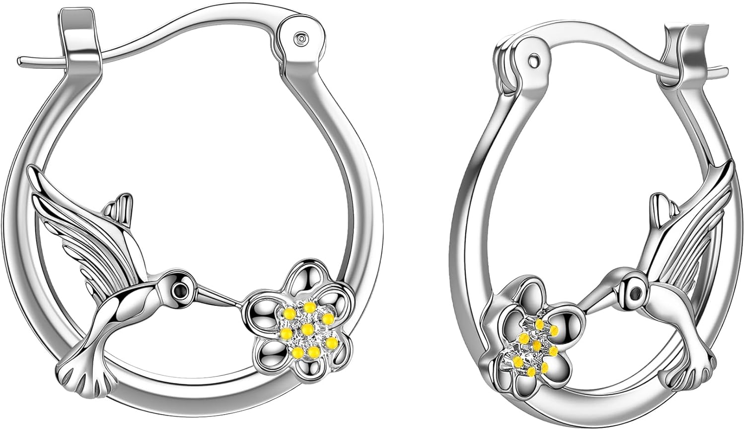 Angel Devil Mismatched Earrings for Women 14K Gold Plated Copper Angel ...