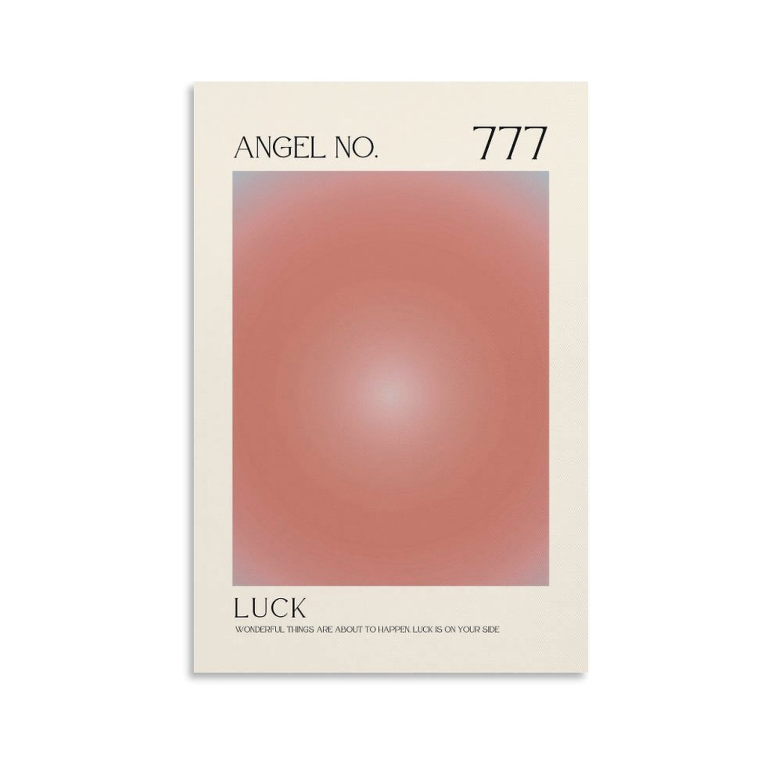 Angel Digital Gradient Aesthetics 777 Poster Wall Art Picture Painting ...