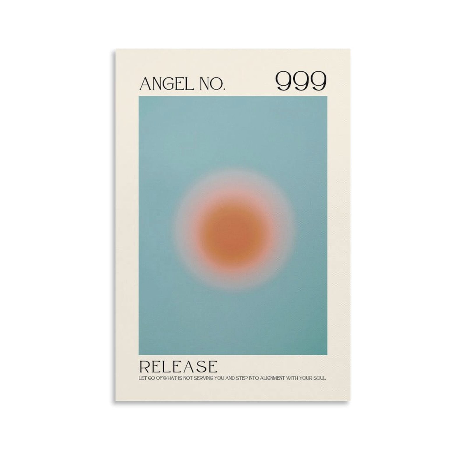 Angel Digital Gradient Aesthetics 999 Poster Home Decor Poster Wall Art ...