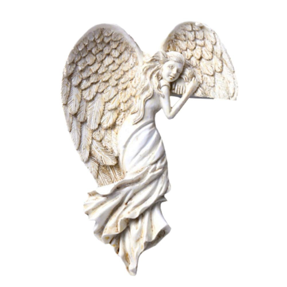 Angel Door Frame Decor, Angel Wings Wall Decor, 3D Resin Wall Sculpture ...