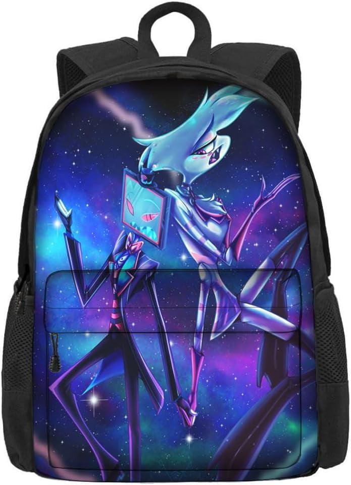 Angel Dust Cosplay Bag Charlie Alastor Anime Laptop Hazbin Veggie Print ...