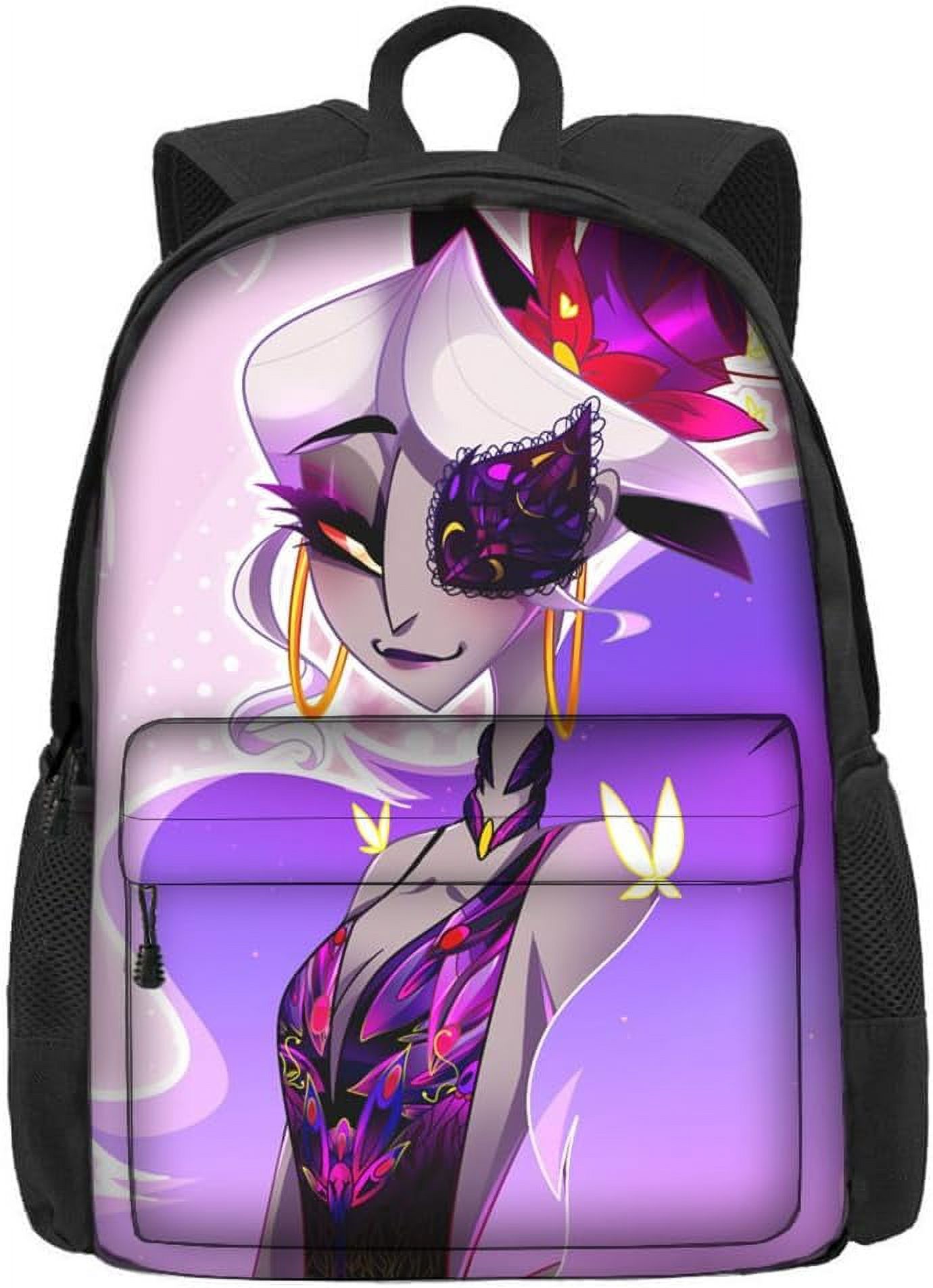 Angel Dust Cosplay Bag Charlie Alastor Anime Laptop Hazbin Veggie Print ...