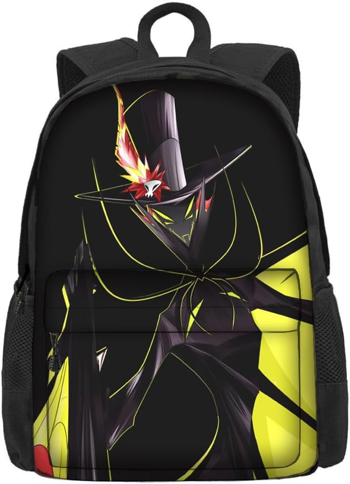 Angel Dust Cosplay Bag Charlie Alastor Anime Laptop Hazbin Veggie Print ...