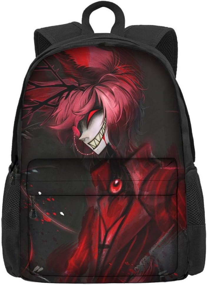 Angel Dust Cosplay Bag Charlie Alastor Anime Laptop Hazbin Veggie Print ...