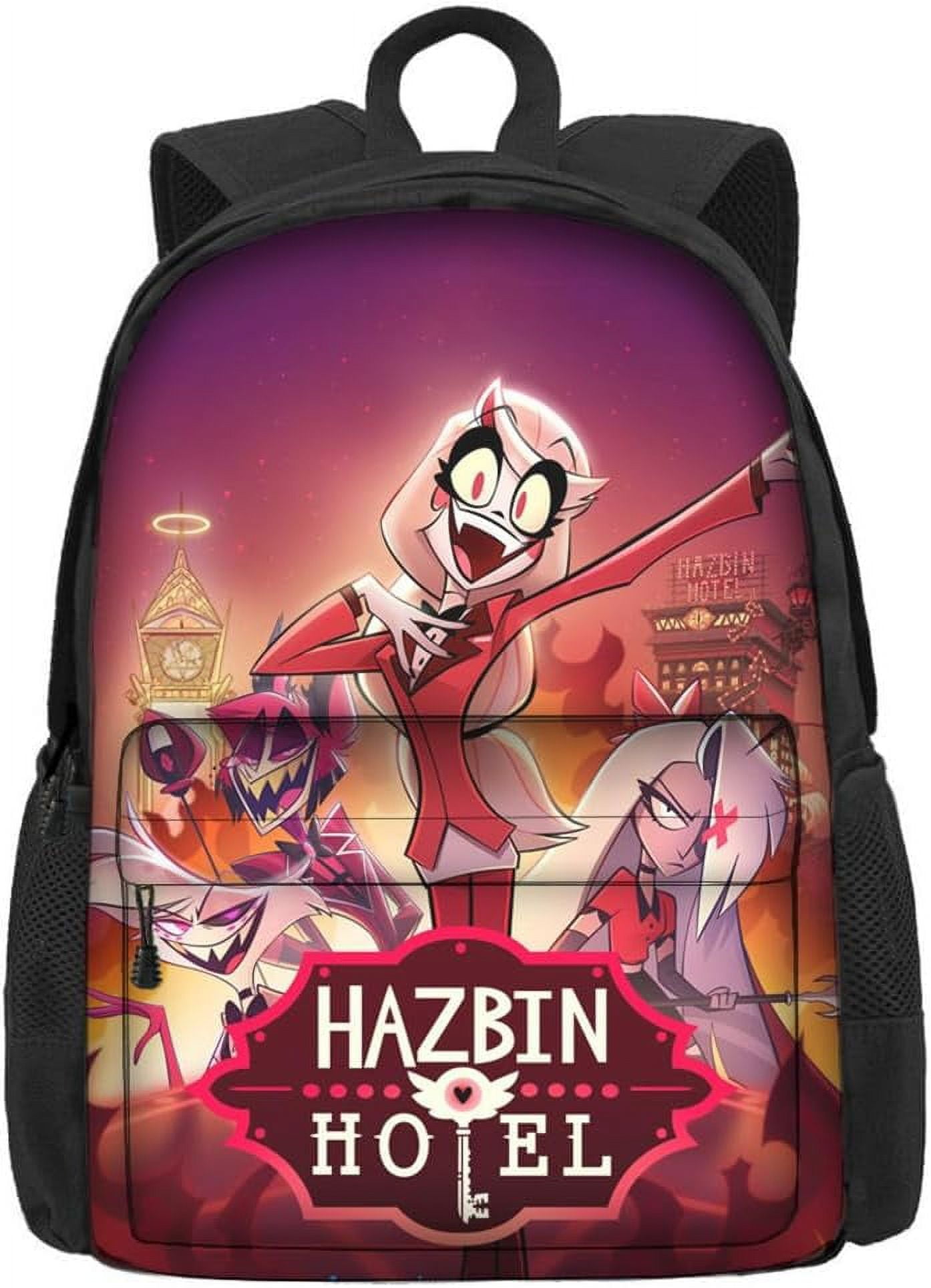 Angel Dust Cosplay Bag Charlie Alastor Anime Laptop Hazbin Veggie Print ...