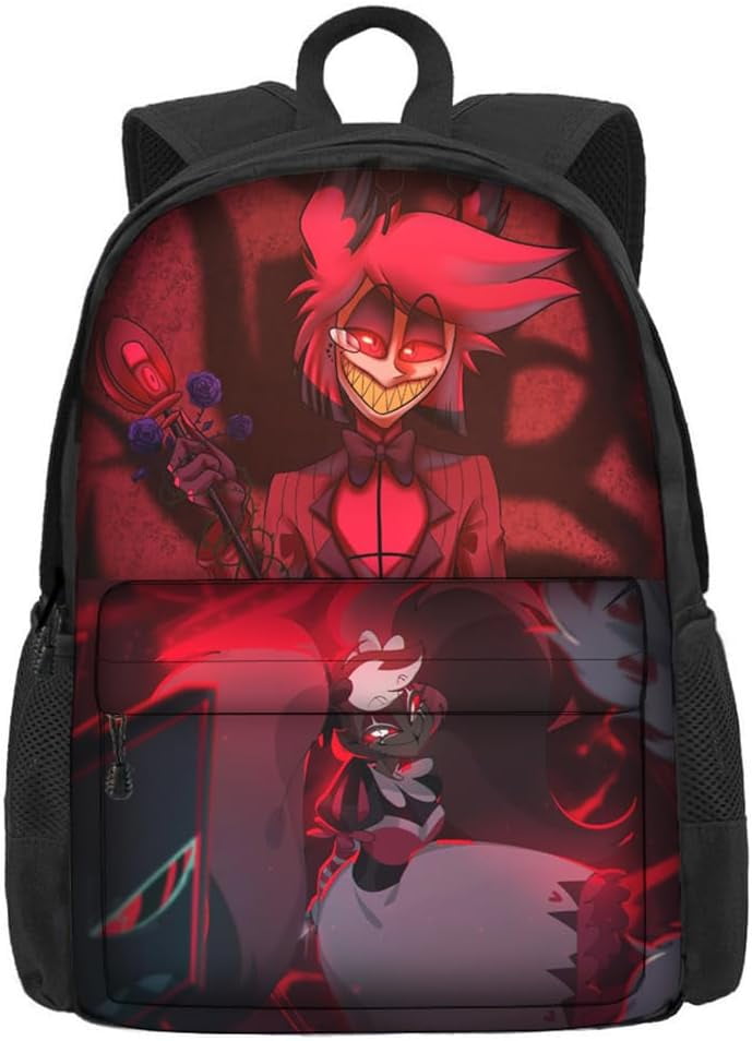 Angel Dust Cosplay Bag Charlie Alastor Anime Laptop Hazbin Veggie Print ...