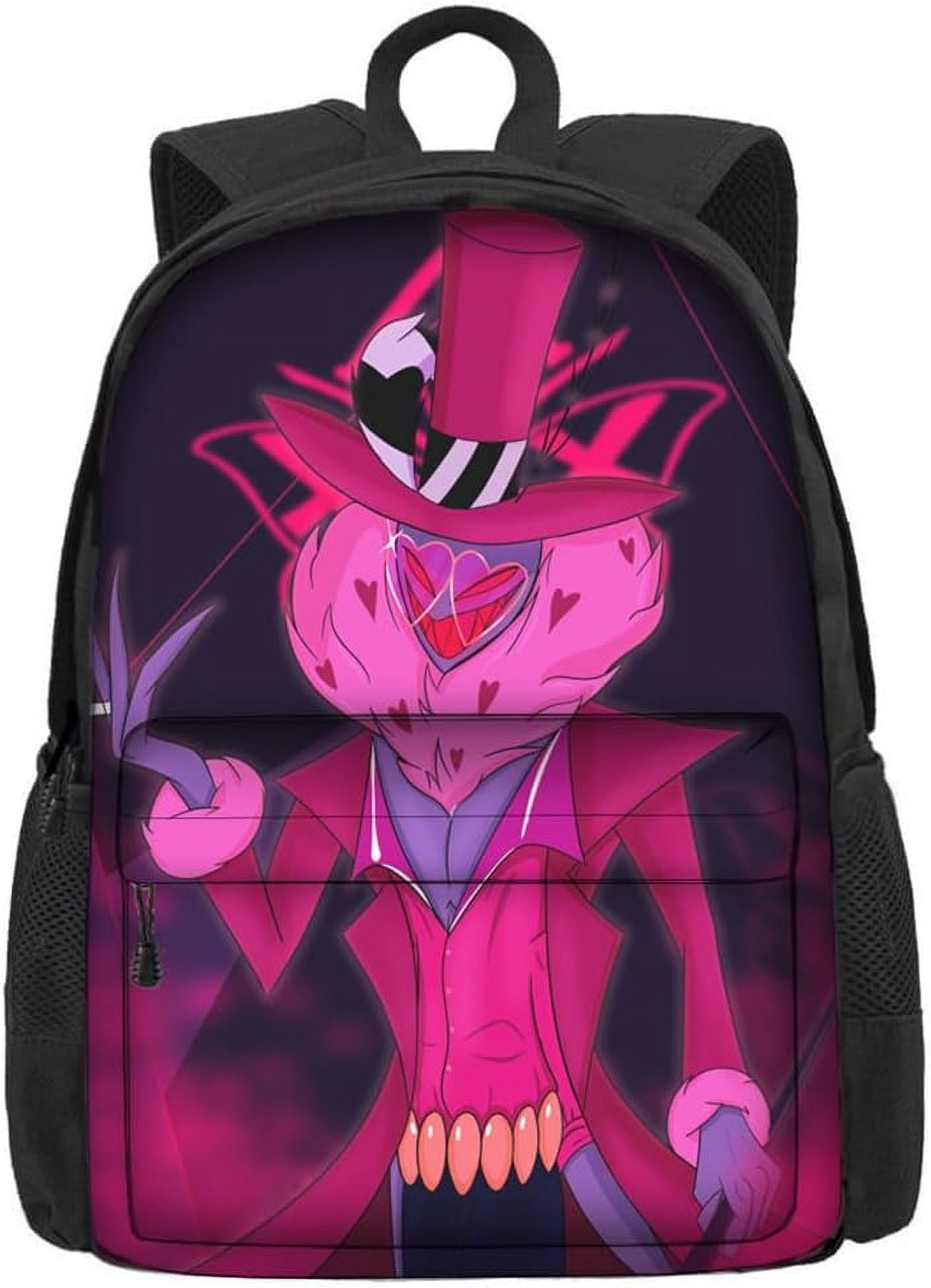 Angel Dust Cosplay Bag Charlie Alastor Anime Laptop Hazbin Veggie Print ...