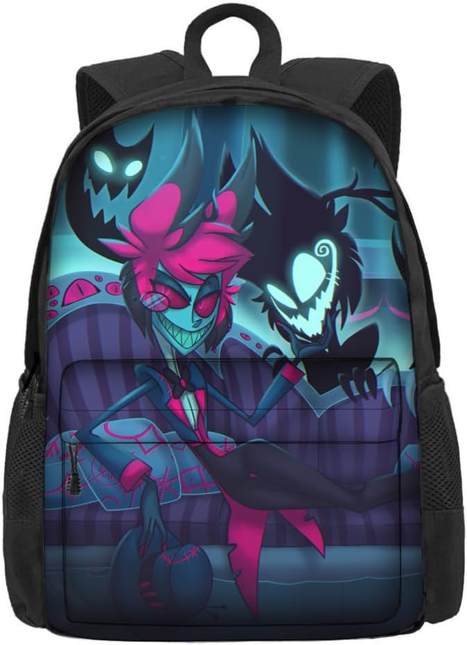 Angel Dust Cosplay Bag Charlie Alastor Anime Laptop Hazbin Veggie Print ...