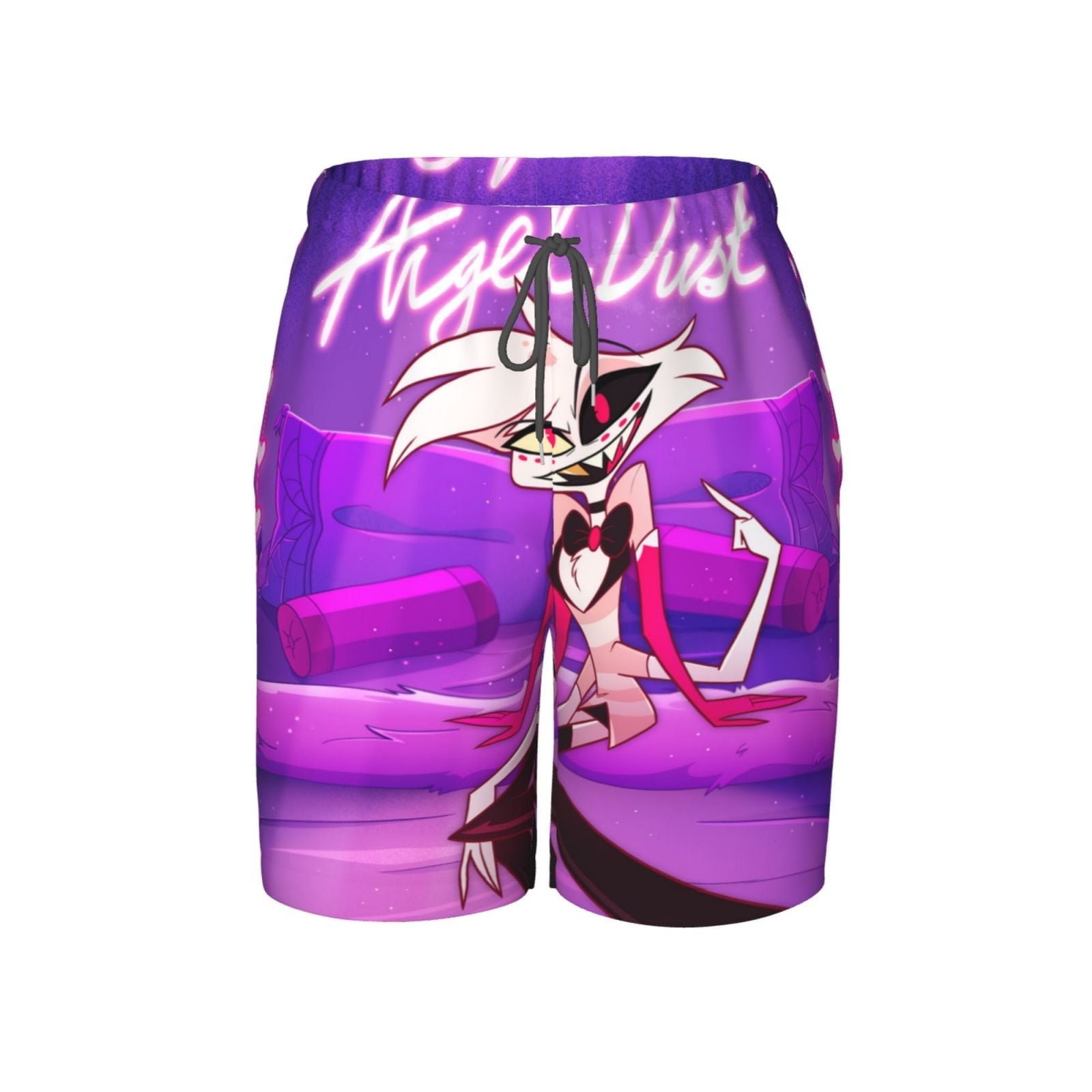 Angel Dust Hazbin Hotel Boy's Board Shorts Teen Swim Trunks Drawstring ...