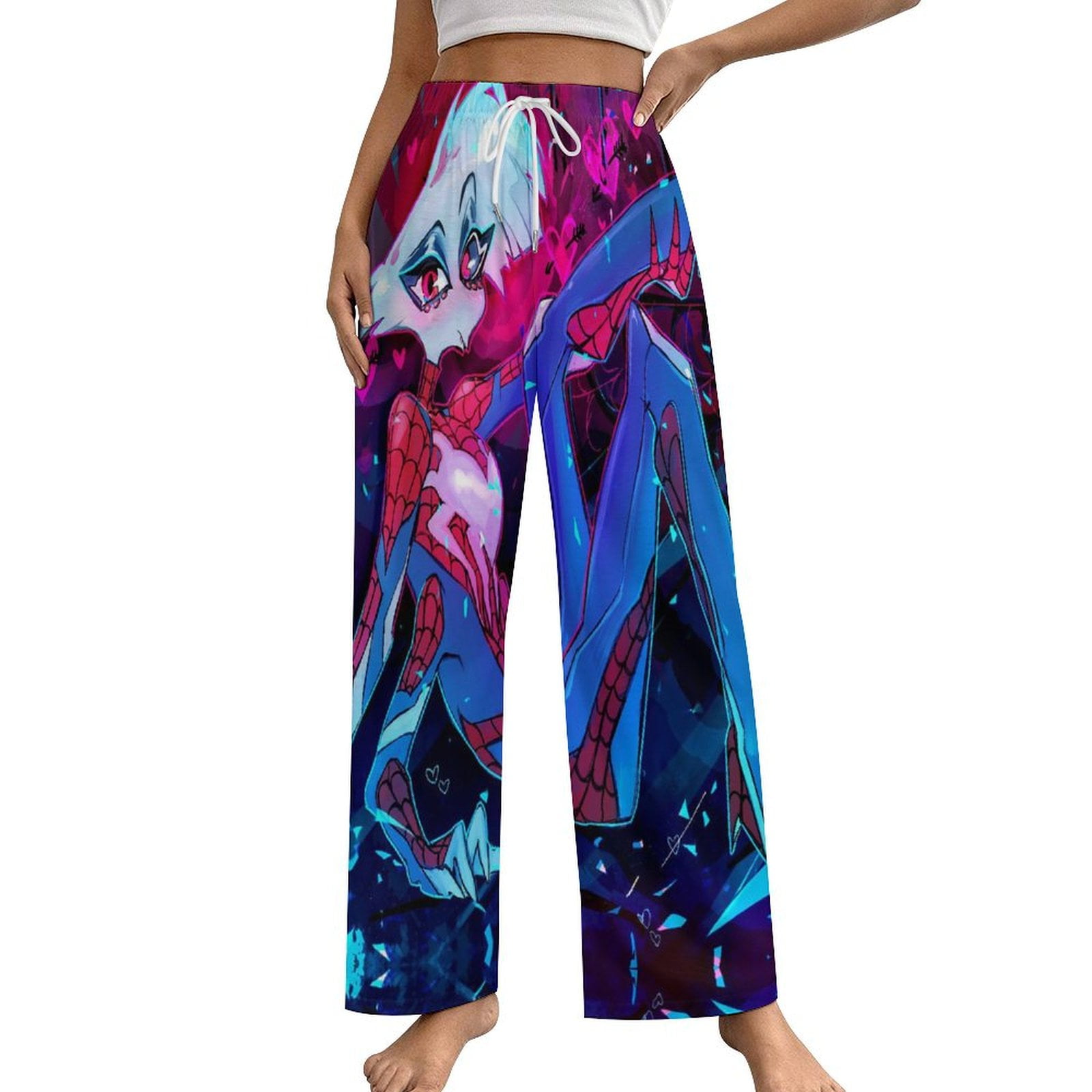 Angel Dust Hazbin Hotel Ladies Pajama Long Pants Women's Home Sleeping ...