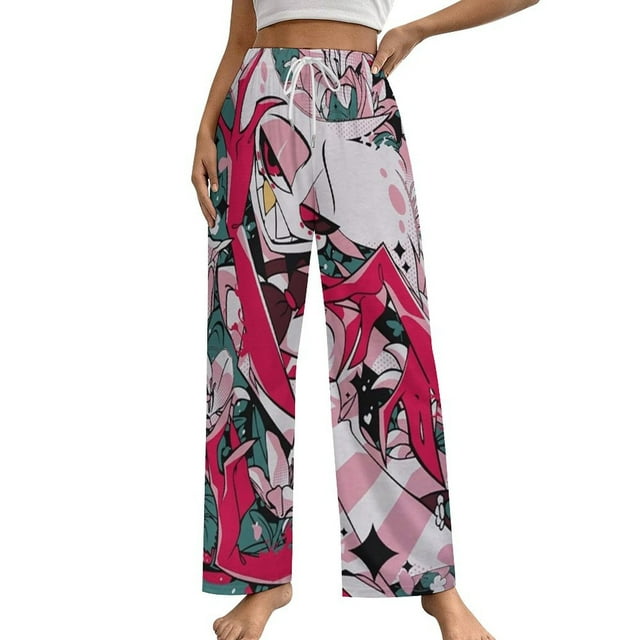 Angel Dust Hazbin Hotel Ladies Pajama Long Pants Women's Home Sleeping ...