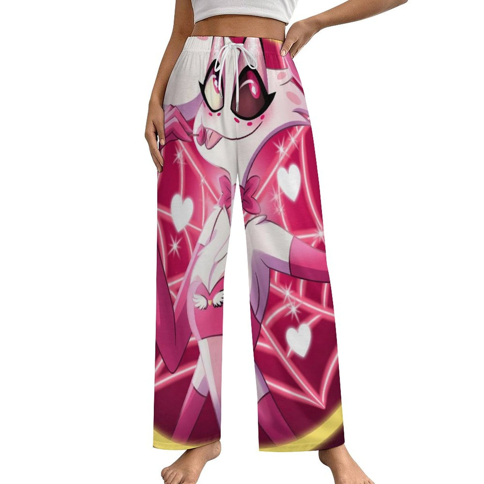 Angel Dust Hazbin Hotel Ladies Pajama Long Pants Women's Home Sleeping ...
