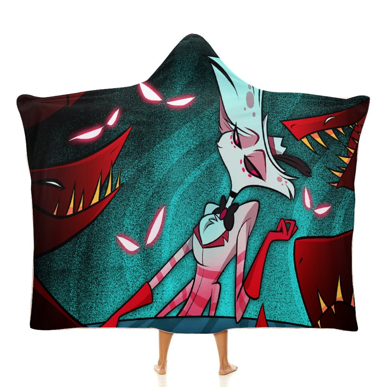 Angel Dust Hazbin Hotel Lightweight Cloak Hooded Blanket Fleece Cozy ...