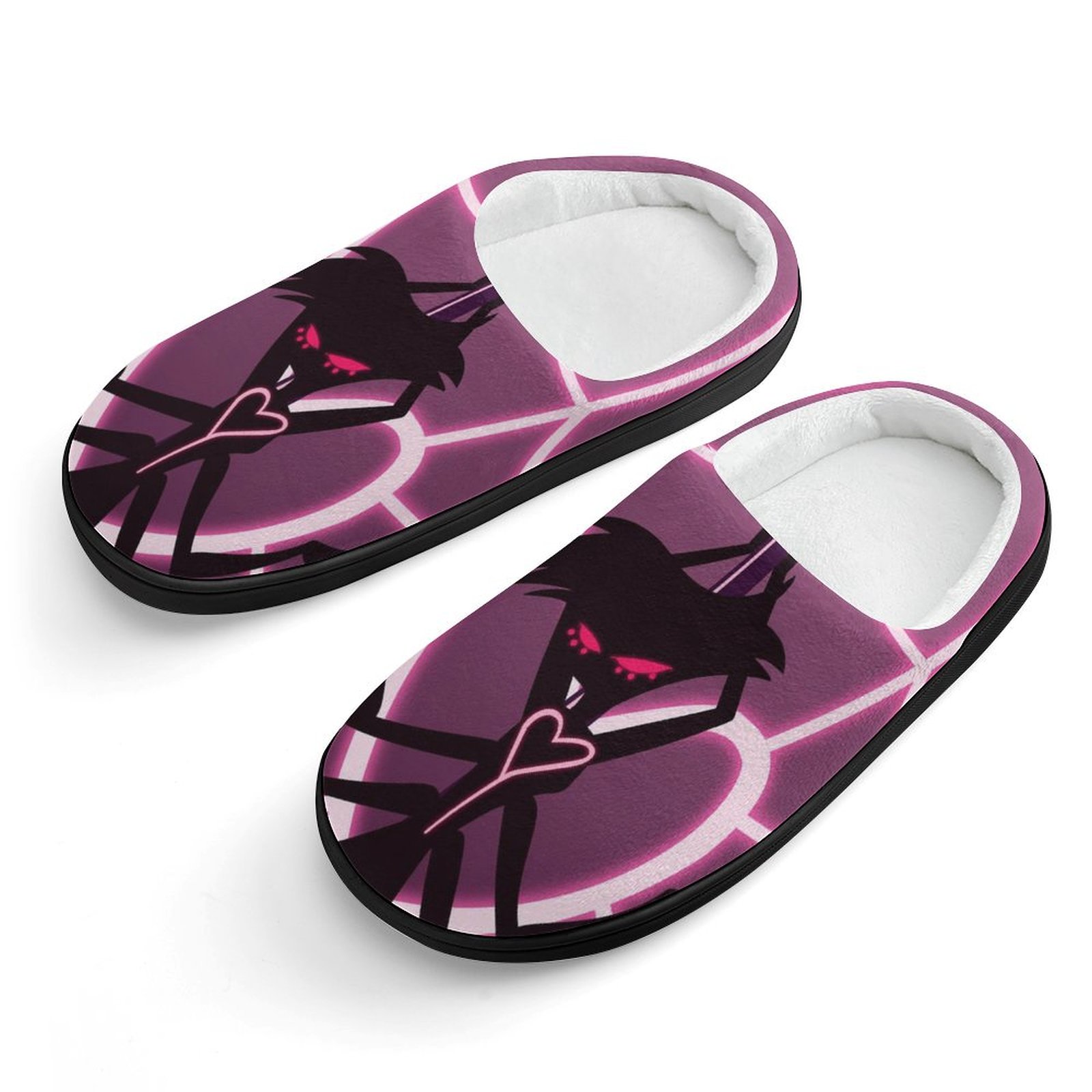 Angel Dust Hazbin Hotel Soft Plush Slippers for Boys Girls Winter Warm ...