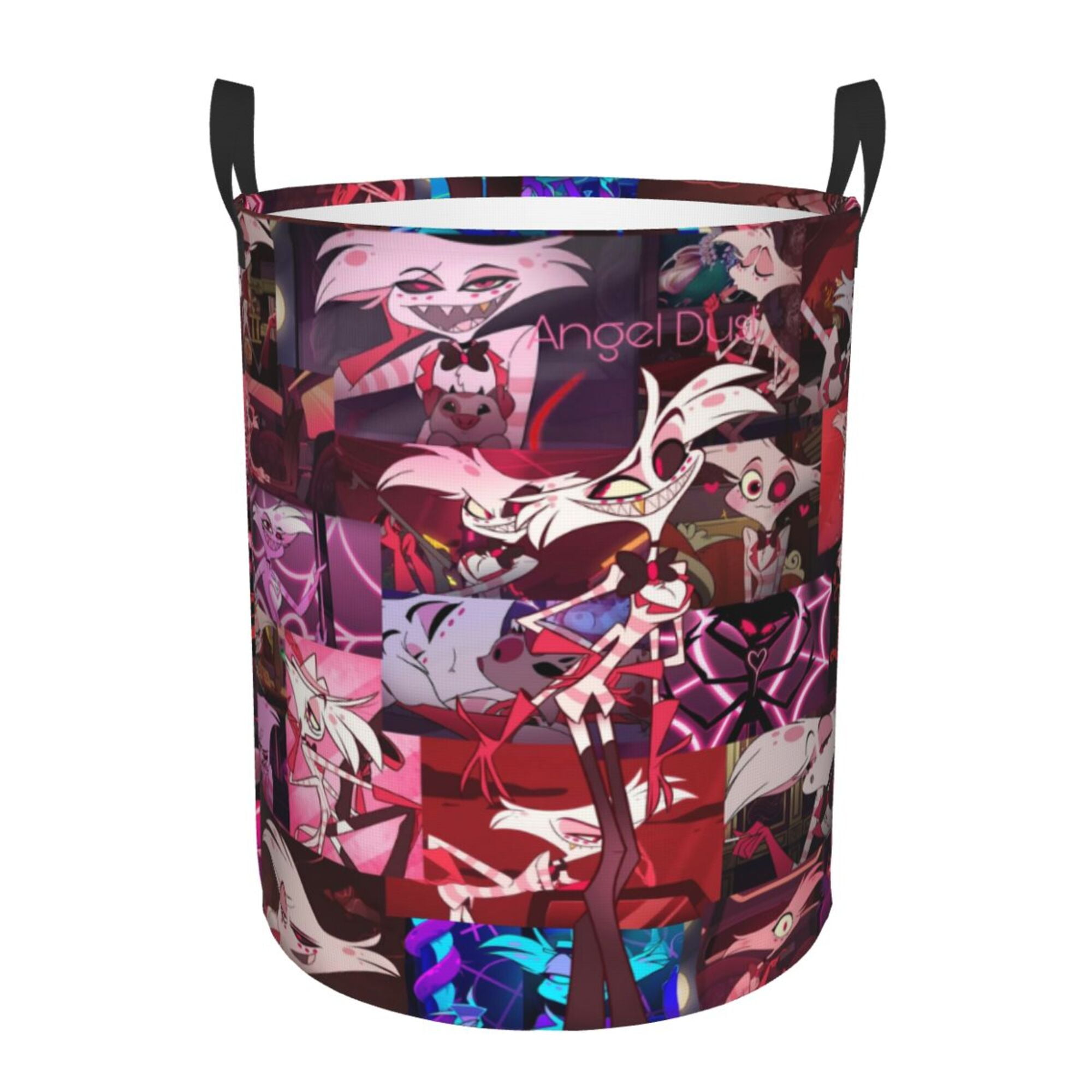 Angel Dust Hazbin Hotel Storage Basket Laundry Hamper Collapsible Round ...